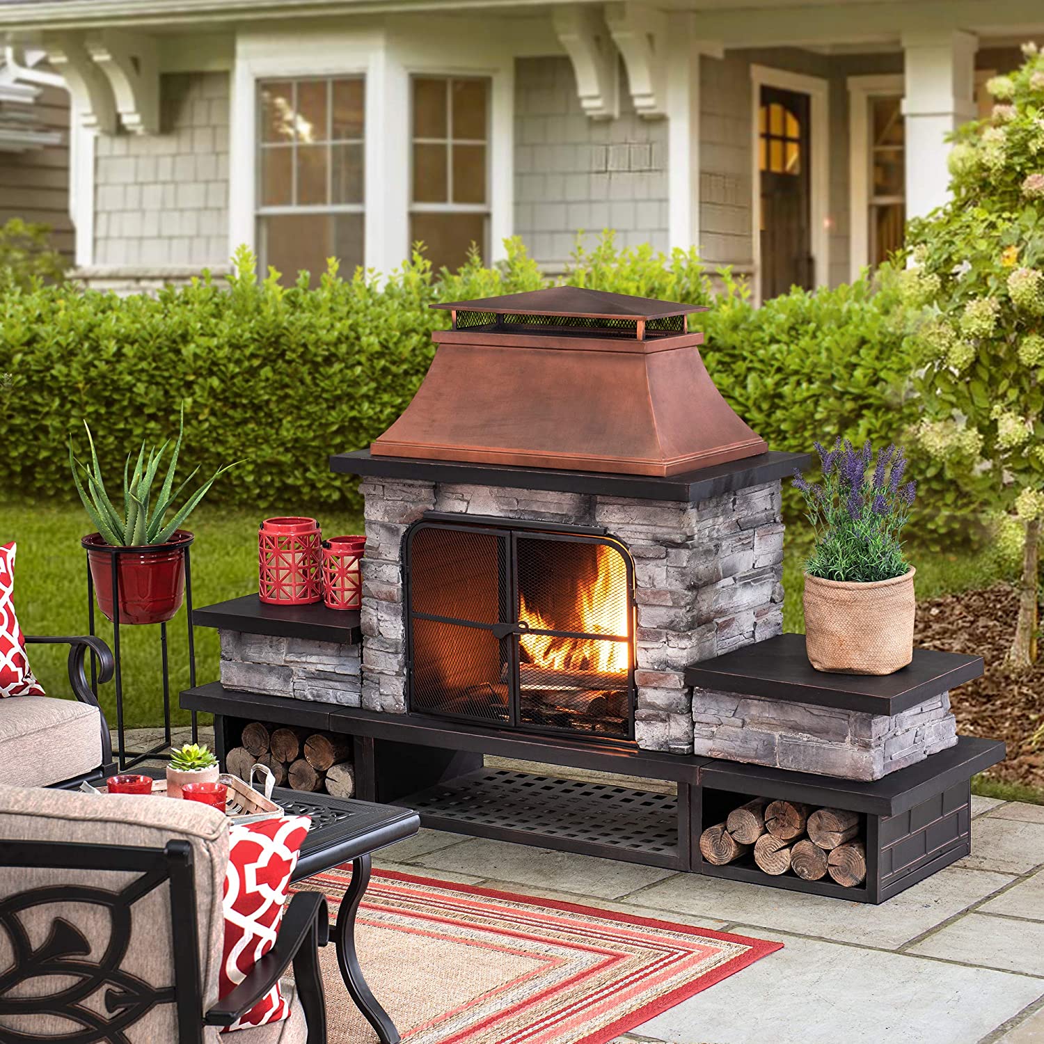 Best Outdoor Fireplaces: Wood Burning or Propane Gas For The Backyard?